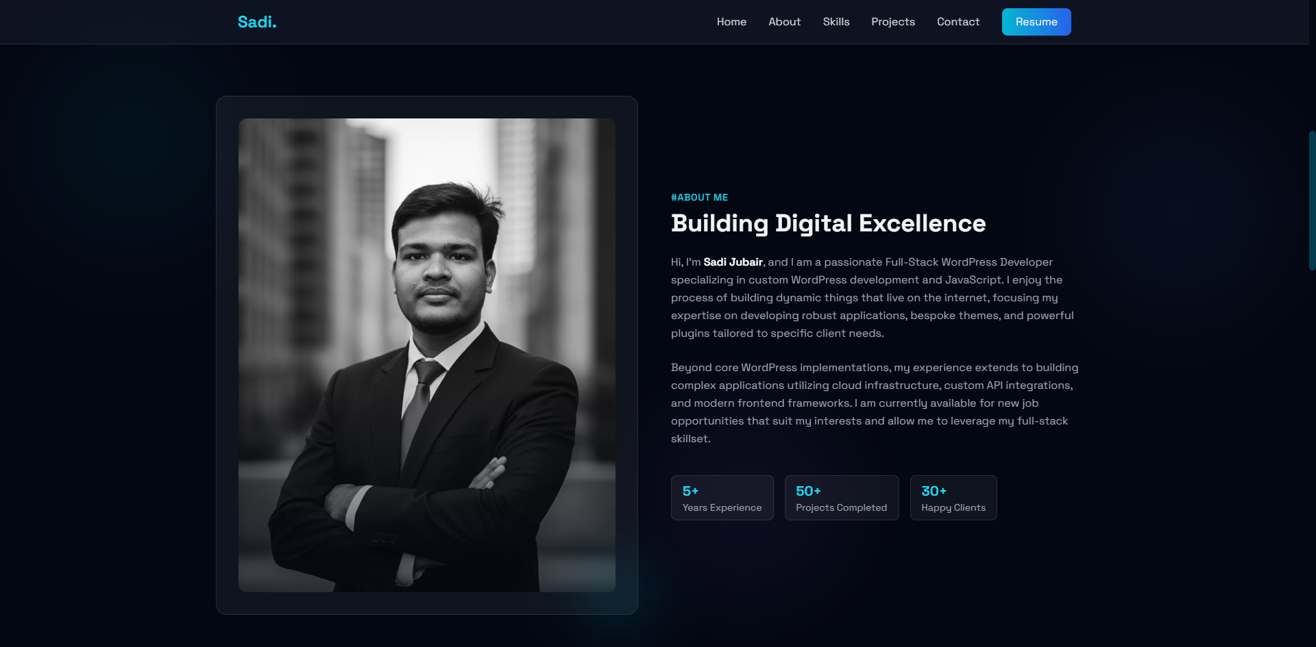 Sadi Jubair | Full-Stack WordPress Developer